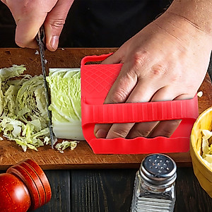 Kichvoe Mini Oven Gloves 2Pcs Silicone Finger Guards Cooking Pinch Mitts Potholder for Kitchen Cooking Cutting Baking