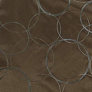 ECLIPSE Meridian Modern Blackout Thermal Grommet Window Curtain for Bedroom or Living Room (Single Panel), 42" x 84", Chocolate