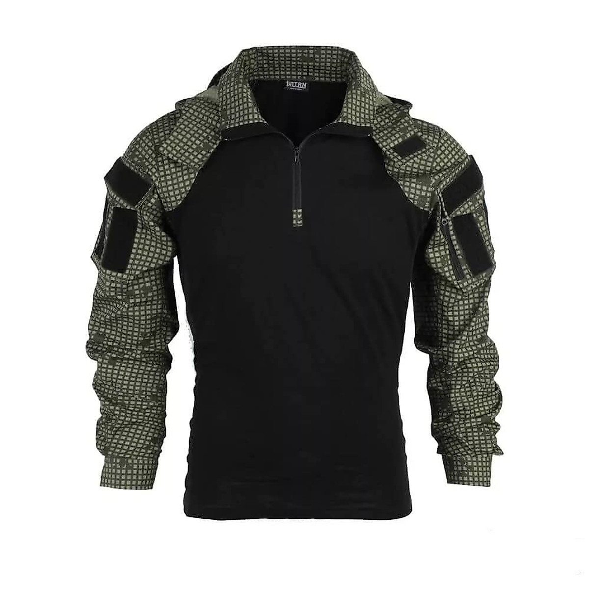 CJQJPNZ Tactical Hunting Shirt Combat Uniform Outdoor Wearing Military Equipment Black Gray L