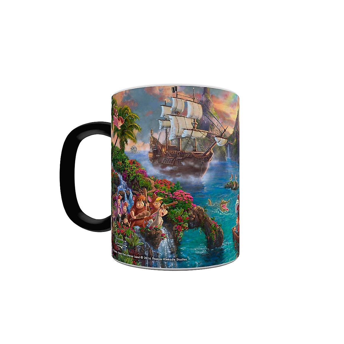 Morphing Mugs Disney - Peter Pan - Neverland - One 11 oz Color Changing Heat Sensitive Ceramic Mug – Image Revealed When HOT Liquid Is Added!