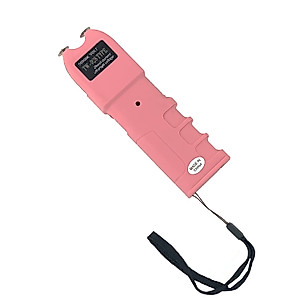 50,000 Volt Rechargeable Stun Gun SG928 with LED Flashlight Rechargeable Cord and Black Sheath Included