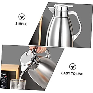 HANABASS Mini Water Kettle Portable hot Water Kettle Camping Kettle Water Bottles for Daily use Drink Kettle Water Bottle for hot Drinks Double Layer Handle Carafe Thermal jug Office