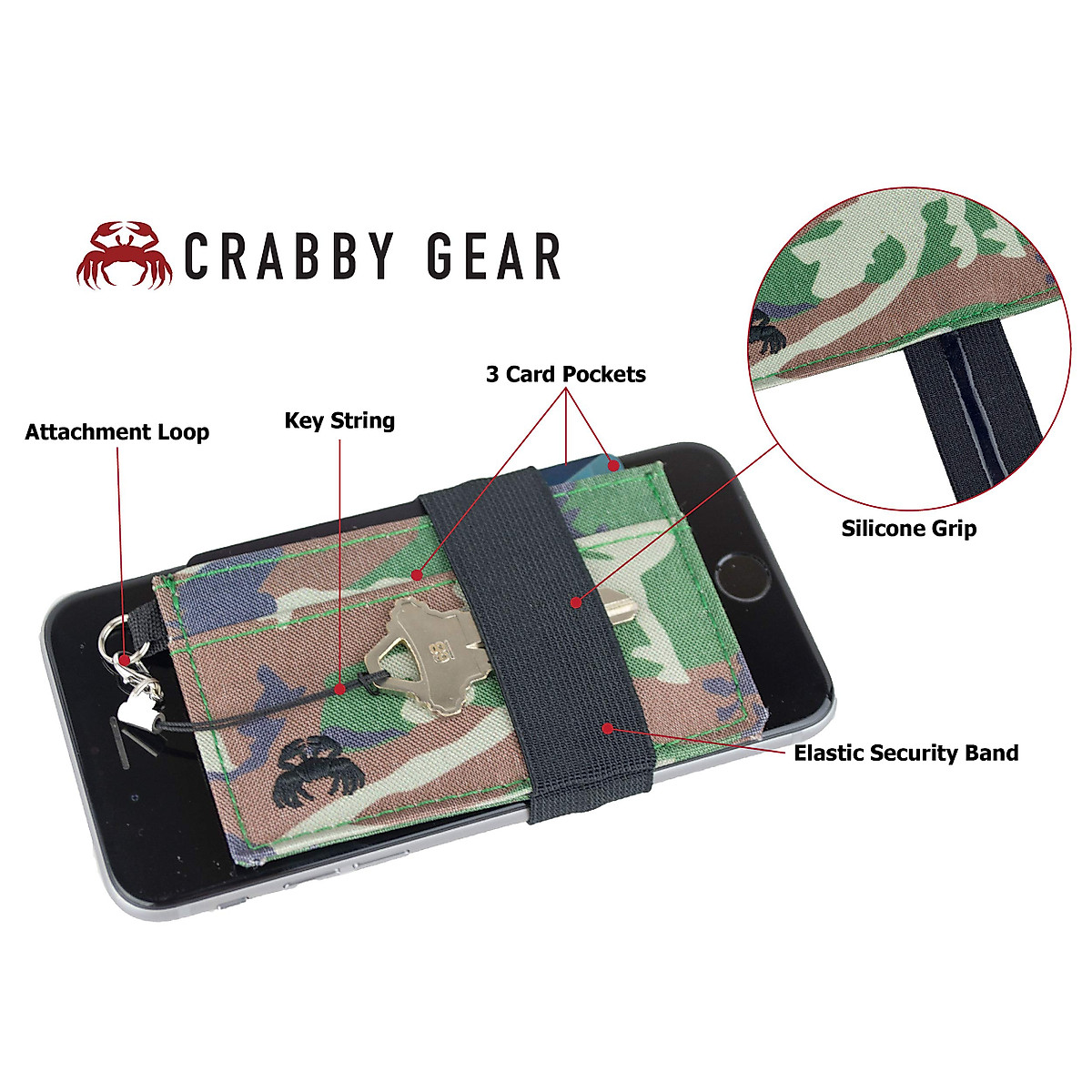 Crabby Wallet - Thin Minimalist Front Pocket Wallet - C3 Canvas Wallet