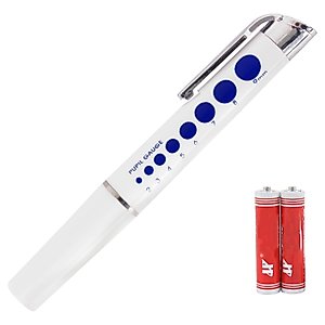 Dixie Ems Reusable LED Diagnostic Penlight with Pupil Gauge