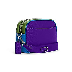 COACH Womens Mini Jamie Camera Bag In Leather (SV/Sport Purple Multi)