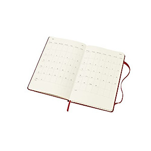 Moleskine Classic 12 Month 2022 Weekly Planner, Hard Cover, Large (5" x 8.25"), Scarlet Red