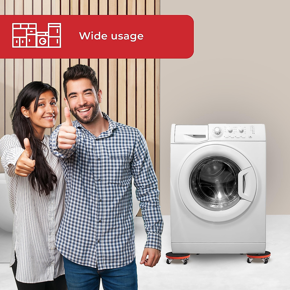 IronArm 600Lbs Capacity Heavy Equipment Mover-Furniture Dolly with Lifter Moving Dolly for Furniture Movers with 4 Wheels Moving Sliders - Pool Table Floor Dolly for Moving Heavy Items - Refrigerator