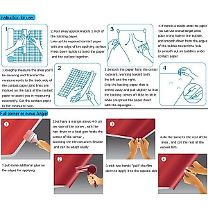 Self-Adhesive Vinyl Cute Floral Shelf Liner Contact Paper for Kitchen Cabinets Drawer Dresser Furniture Wall Table Crafts Decal 17.7X117 Inches