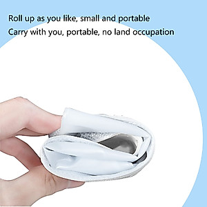 Rain Boot Waterproof Shoes Covers, Sand Control Non-Slip Shoe Cover Galoshes, PVC Rubber Sole Reusable Rain Snow Boots Overshoes for Cycling Outdoor Camping Fishing Garden Travel (L, Transparent)