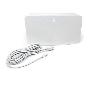 Vebner 12-Foot Power Cord Compatible with Sonos Five, Sonos Play 5, Sonos Beam, Sonos Arc, Sonos Amp, Sonos Playbase, Sonos Sub Gen 3 and Sonos Sub Mini - White