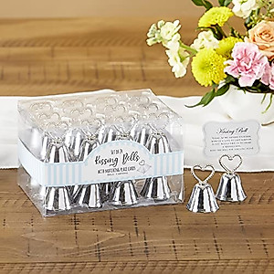 Kate Aspen (Set of 24) Silver Kissing Bells Place Card Holders, Wedding Bells For Ringing At Wedding, Wedding Decorations, Wedding Favors, Place Settings