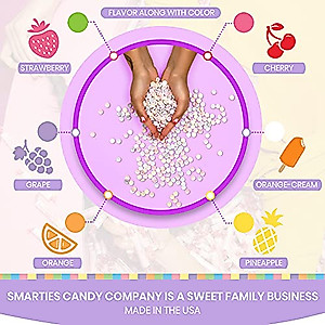Smarties Candy Necklace Individually Wrapped Gluten Free & Vegan Fruit Flavored Bulk Candy on Stretch String Perfect Party Favors Birthdays & Celebrations 100% Worry Free Hard Candy Box - 24 Count