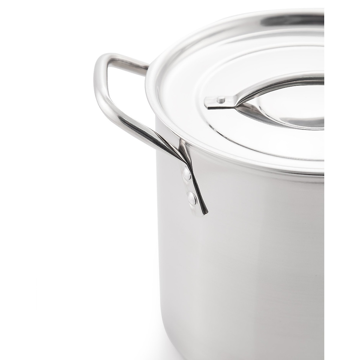 McSunley Stockpot Stainless Steel All Purpose Prep and Canning Bowl, 16 Quart, Silver