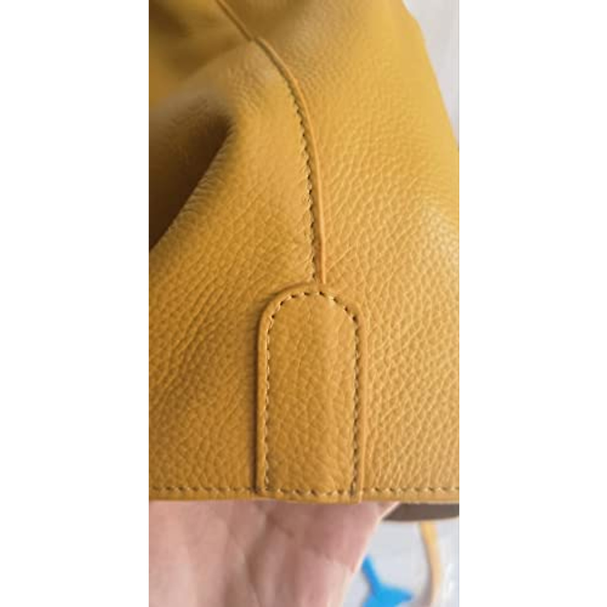 Oversize Tote Bag for Women Genuine Leather Handbags and Purses Cowhide Brown Large Shopper Bag Female Travel Handbag (about 41cm-21cm-34cm,Yellow),Yellow,brown