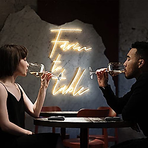 Goolsee FAST Delivery Custom LED Neon Signs for Wedding(1-4 Lines), Personalized Neon Lights Sign for Sweetheart, Proposal, Wedding Anniversary, Neon Light Sign for Wall Décor (Optional 20" to 65")