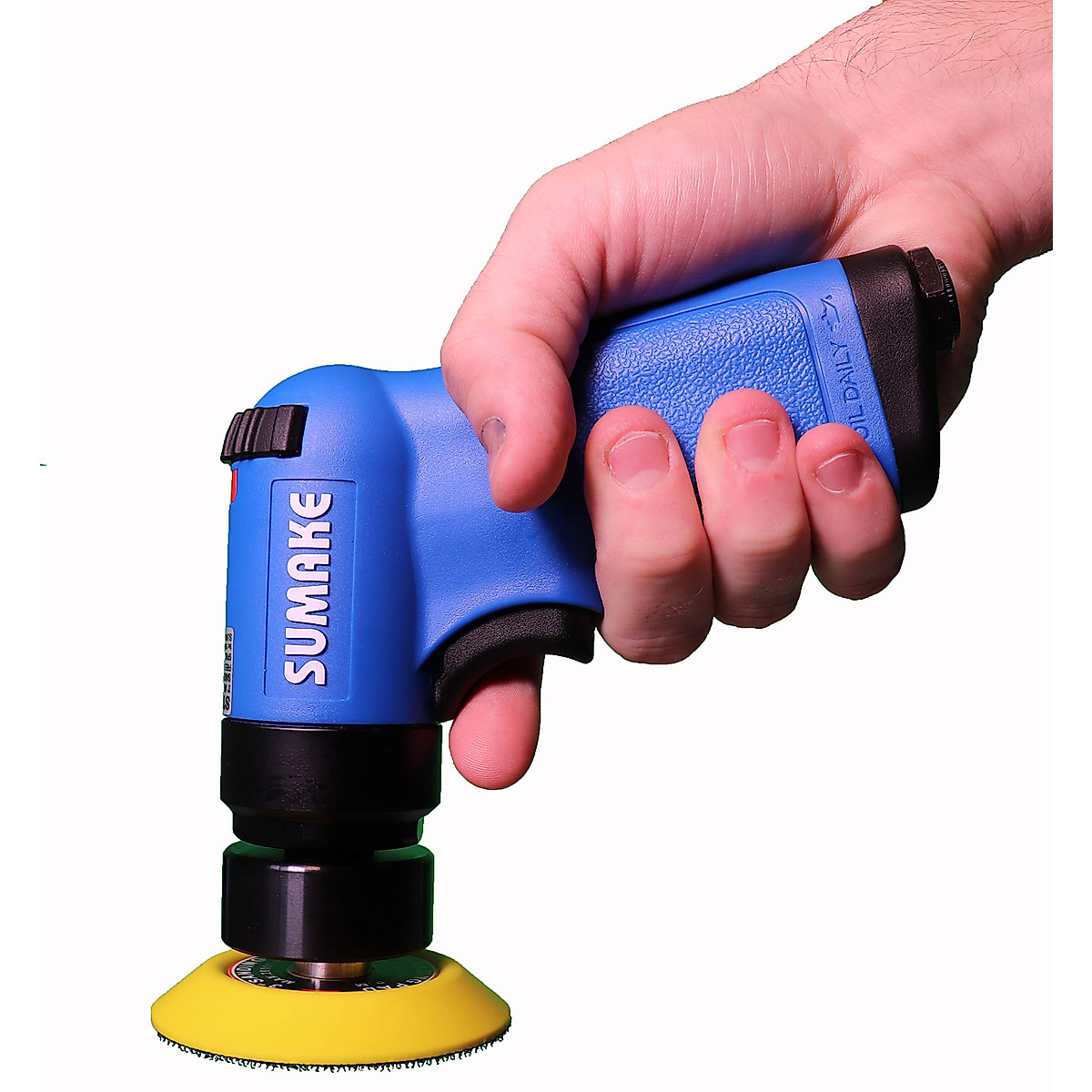 3 inch Mini random Air Orbital Polisher / Sander, Pistol Grip, 7,000 RPM, Composite Housing, (Sumake ST-C120)