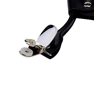 GUSLESON Mens Wedding Red Suspenders Pre-tied Bow Tie and Pocket Square Set Male Plaid Adjustable Tuxedo Suspender (0102-13)