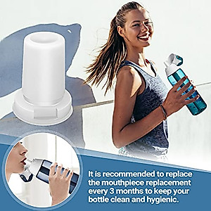 SelfTek 4 Pack Bite Valve Replacement Compatible with Brita Filter Water Bottle & Brita Stainless Steel Water Bottle, Silicone Water Bottle Mouthpiece Replacement Parts for Brita Bottle