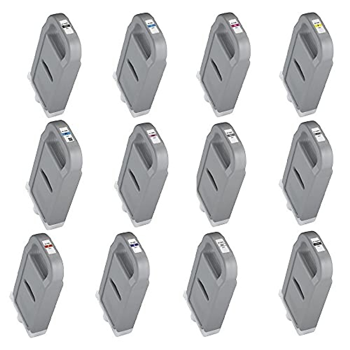 SuppliesMAX Compatible Replacement for Canon ImagePROGRAF PRO 2000/2100/4000/4100/6000/6100 High Yield Inkjet Combo Pack (PBK/C/M/Y/PC/PM/MBK/GY/PGY/R/BU/CO) (PFI-1300-12PK)