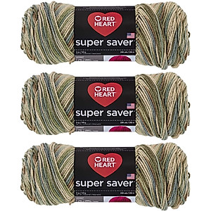Red Heart Super Saver Yarn (3-Pack) Aspen E300-305