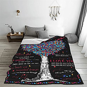 Personalized Blanket to My Grandma from Granddaughter Birthday Gifts for Grandma Mothers Day Best Retirement Gift Super Soft Warm Fuzzy Throw Blanket for Bed Couch Chair 50"x 40"