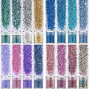 Crystal Sequins Epoxy Resin Mold Filler Glitter Holographic Nail Sequins for Nail Art Decorations