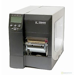 Zebra ZM400-2001-0000T Model ZM400 Thermal Transfer Barcode Printer; 203 dpi/8 dots Resolution, 4.09"/104 mm Print Width, USB, Parallel and Serial Interfaces; Includes US Power Cord