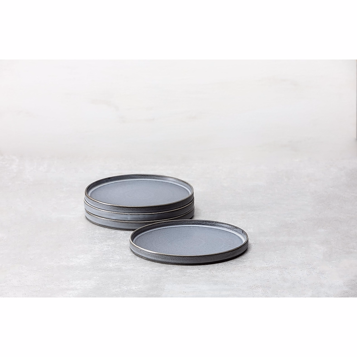 Fortessa Sound Stoneware 16 Piece Dinnerware Set, Service for 4, Thunder