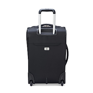DELSEY PARIS Sky Max 2.0 Softside Expandable Luggage with Two Wheels, Black, Carry-on 21 Inch