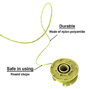 6 Pack String Trimmer Replace Auto Feed Twist Spool Line For AC80RL3 18V 24V 40V Weed-Eater Cordless Trimmer Trimmer Spool Line Auto Cut Holder Keeper Replacement String Trimmer Weed-eater Cordless