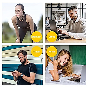 HomeSpot Neckband Wireless Earbuds aptX Low Latency Bluetooth Headphones Bluetooth 5.1 Qualcomm® CVC™ for Gym, Running, Gaming & Meeting Compatible with iPhone, Samsung Galaxy JY100