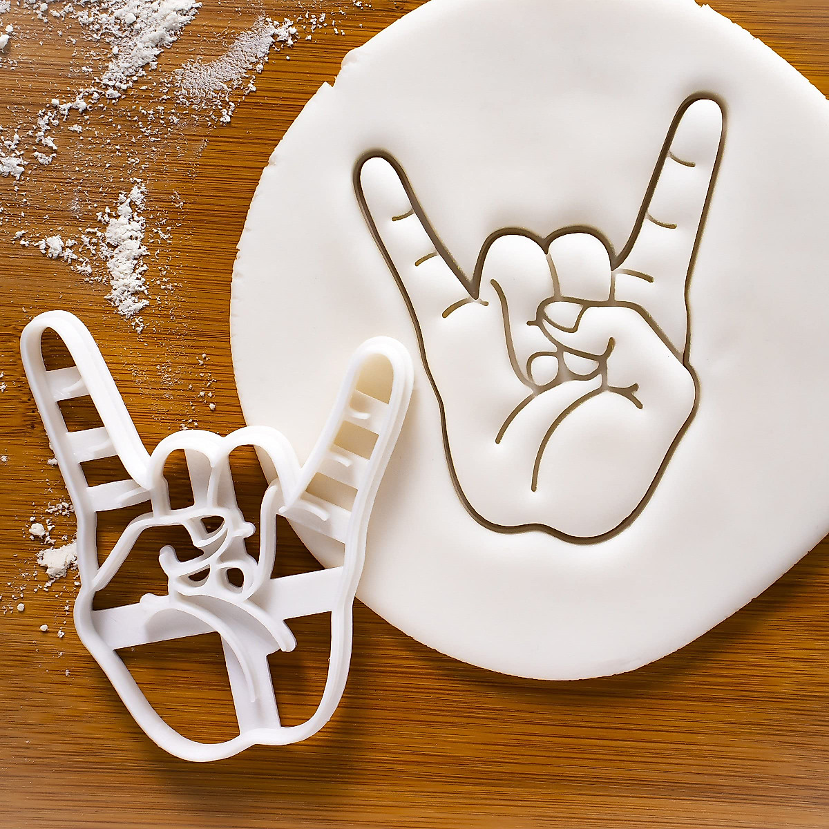 Rock Hand Sign cookie cutter, 1 piece - Bakerlogy