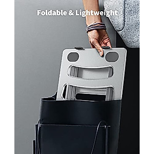 LORYERGO Adjustable Laptop Stand, Portable Laptop Riser for 17.3inch Laptops, Adjustment Laptop Stand for Desk, Portable Laptop Riser Holds Up to 17.6lbs Laptop Riser for Notebook - Sliver