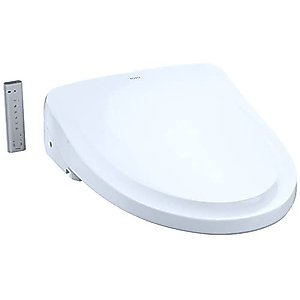 TOTO SW3054#01 S550E Electronic Bidet Toilet Seat with Cleansing Warm, Nightlight, Auto Open and Close Lid, Instantaneous Water Heating, and EWATER+, Elongated Classic, Cotton White