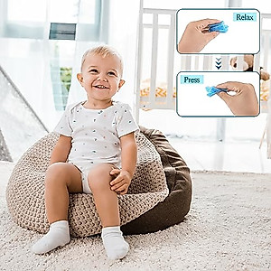 RAINBEAN 5lbs Bean Bag Filler, Shredded Memory Foam Filling for Bean Bag Chair, Dog Beds, Cushions Pillows, Added Gel Particles