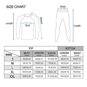 MEETWEE Thermal Underwear for Men, Winter Base Layer Set Tops & Long Johns Winter Ski Cold Weather Gear for Heat Retention Green