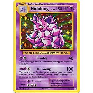 Pokemon - Nidoking (45/108) - XY Evolutions - Holo