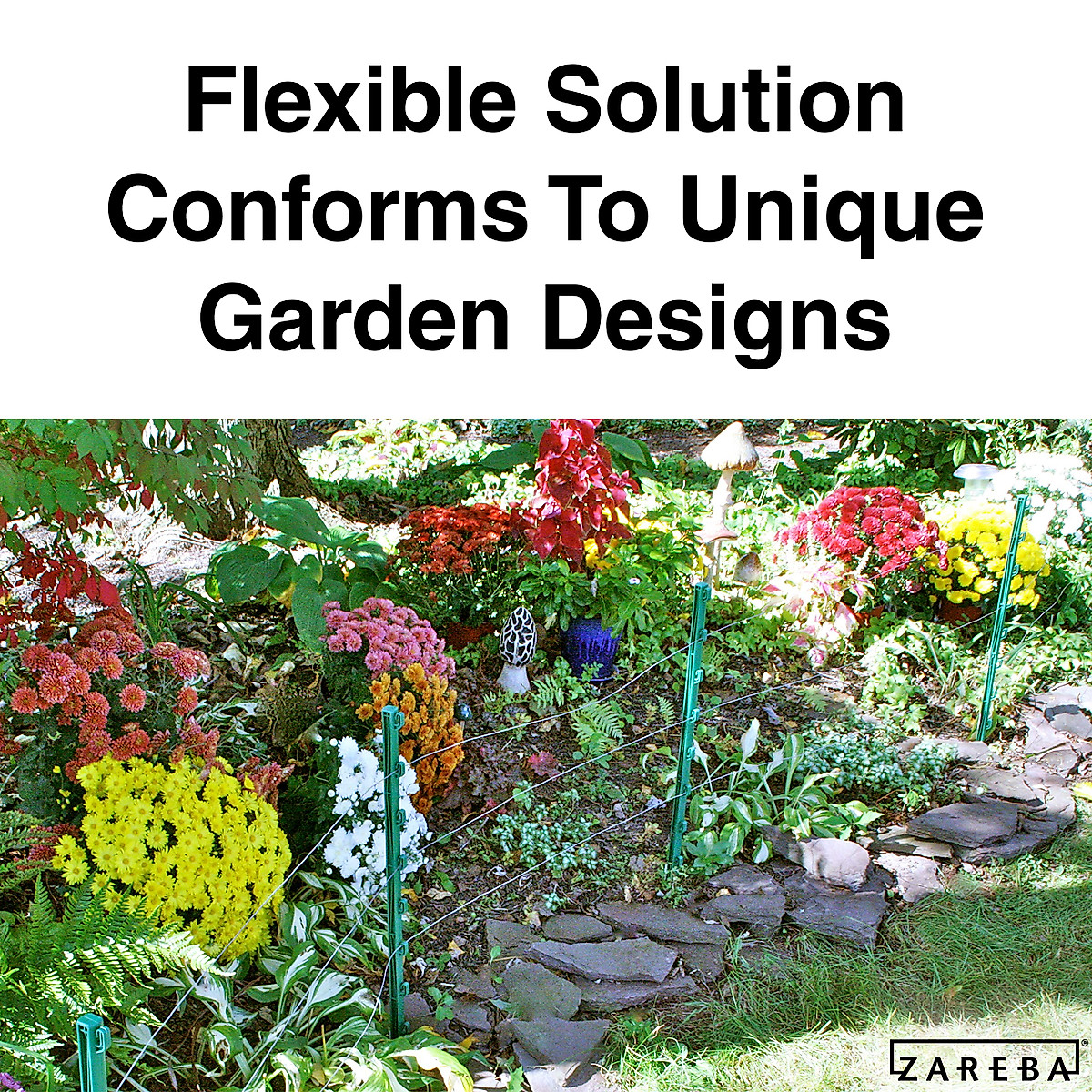 Zareba KGPACZ AC Garden Protector Electric Fence Kit; Nuisance or Small Animals Will Be Repelled or Contained as Desired; Mild Shock is Safe To Animals and Humans; Fast and Easy Installation; Made in the USA