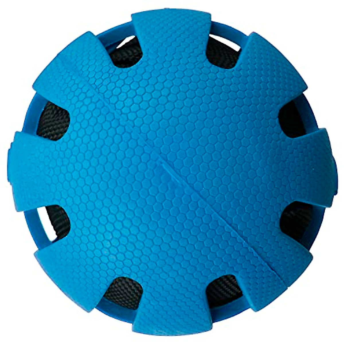 Nerf Dog Crunch and Squeak Rubber Ball Dog Toy, Single, Medium/Large, Blue