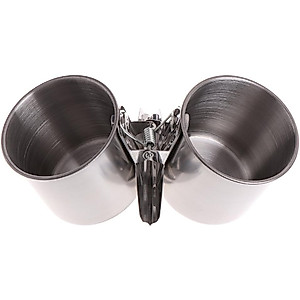 Parrot Feeding Cups Hanging Pet Animal Stainless Steel Birdcage Bowls Bird Bowls for Cage Parakeet Bird Cage Accessories Suitable Small and Medium Bird Pet Supplies