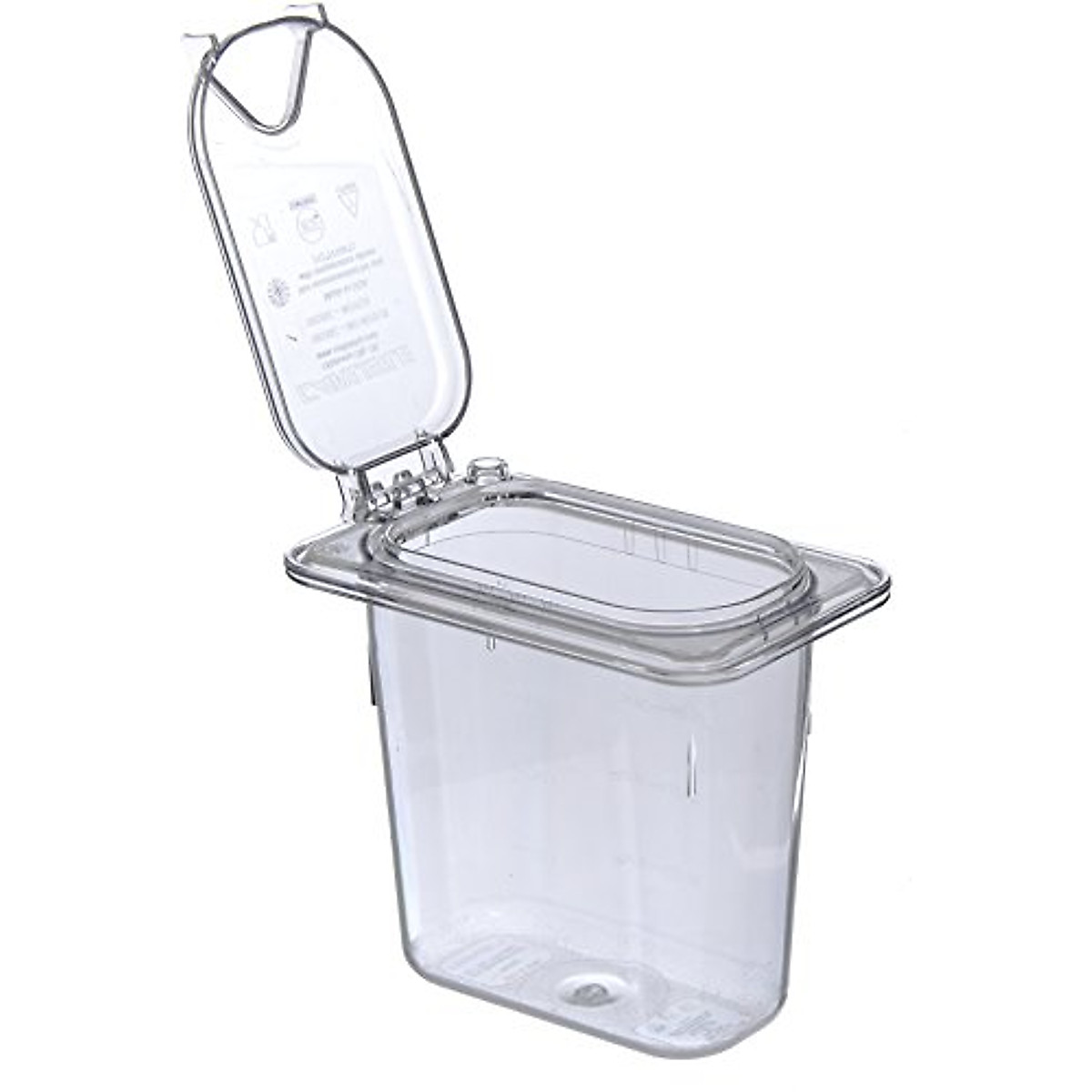 Carlisle FoodService Products 3068807 Plastic Food Pan, 1/9 Size, 6 Inches Deep, Clear