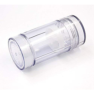 Clear Empty Plastic Round Deodorant Containers,Round Shape Bottom Filling Stick Deodorant Container Twist Up Stick Tube (C)