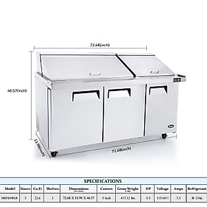 Atosa - MSF8308 Prep Table