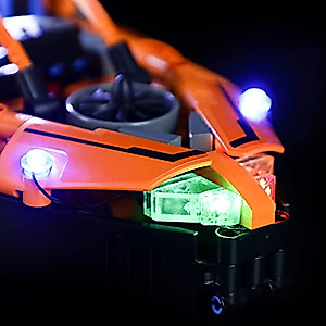 LIGHTAILING Light Set for Rescue Hovercraft Building Blocks Model - Led Light kit Compatible with Lego 42120(Not Include The Model)