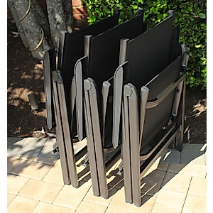 KETTLER Basic Plus Folding Multi-Position Chair - Gray/Gray