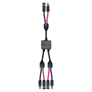 Solar Connectors Y Branch Parallel Adapte Solar Cable Wire Plug Tool Kit forSolar Panel Parallel Connectors with Reverse Current Protection Charge for Power Power Stations Outdoor Generators