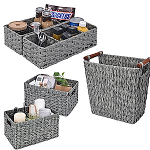 GRANNY SAYS Bundle of 3 Sets Wicker Storage Baskets