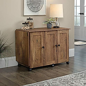 Sauder Miscellaneous Storage Sewing/Craft Cart/ Pantry cabinets, Vintage Oak finish