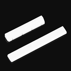 Miwayer Ukulele Real Bone 53mm Bridge Saddle & 35mm Nut for 4 String Ukulele-Regula