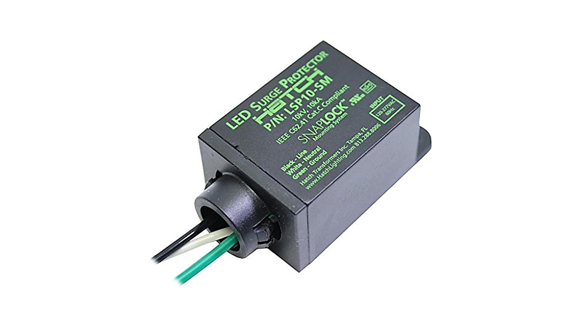 Hatch LSP10-SM LED Surge Protector - 10kA Capacity